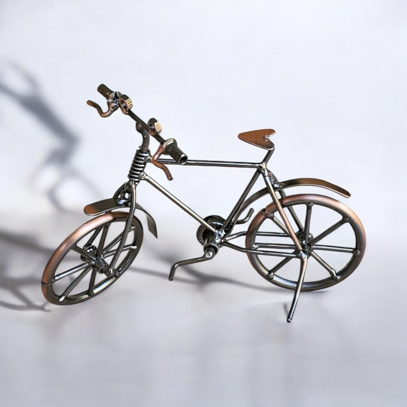 Vintage Metal Bicycle Sculpture | Industrial Home Decor