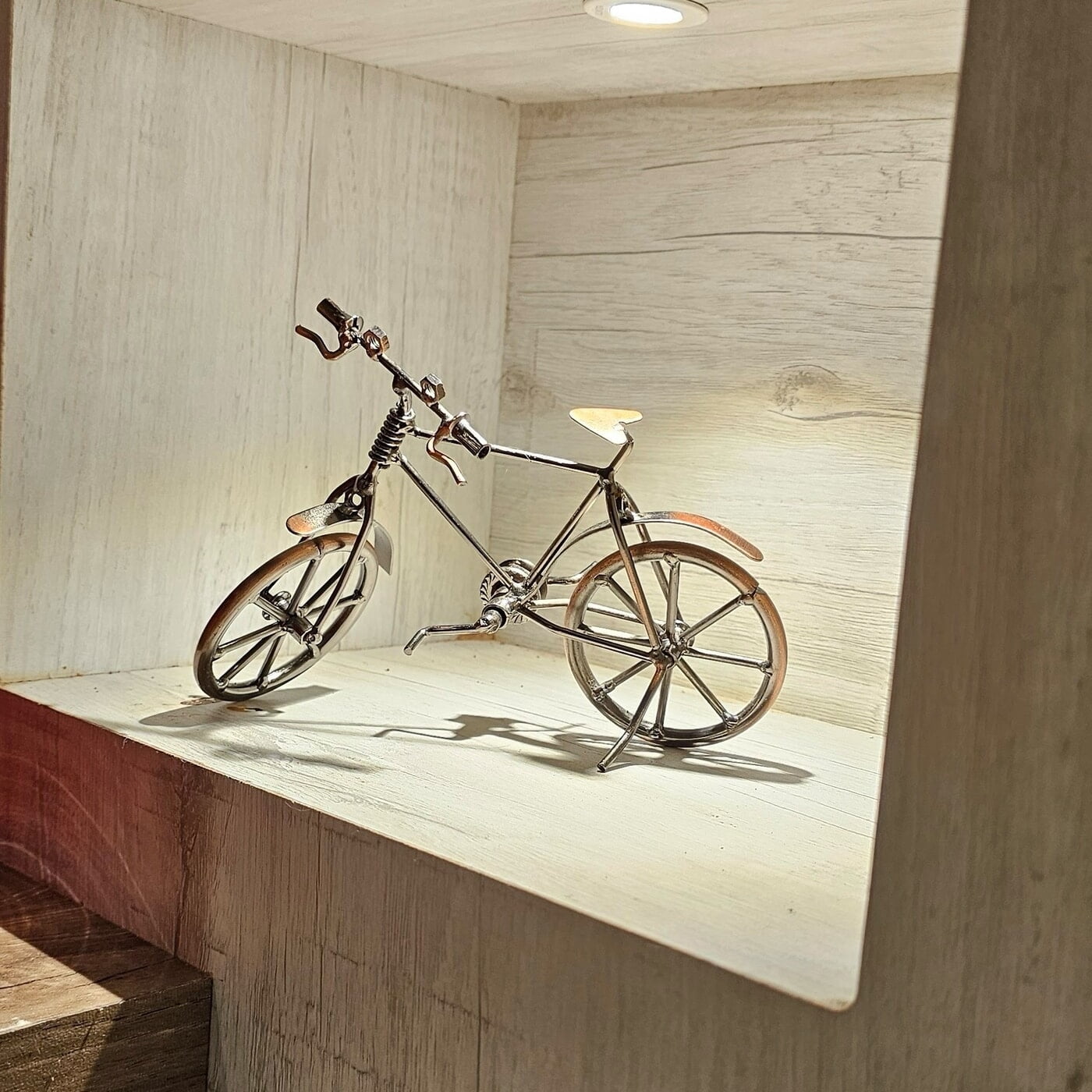 Vintage Metal Bicycle Sculpture | Industrial Home Decor